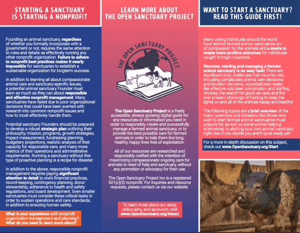 The Open Sanctuary Project S So You Want To Start A Sanctuary