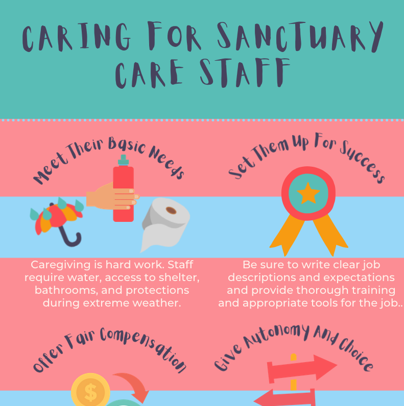 Caring For Sanctuary Care Staff Infographic - The Open Sanctuary Project