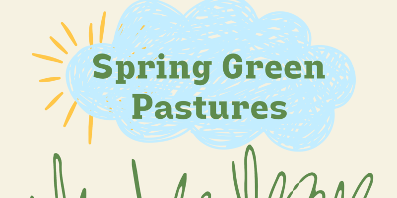 Spring Green Pastures Infographic - The Open Sanctuary Project