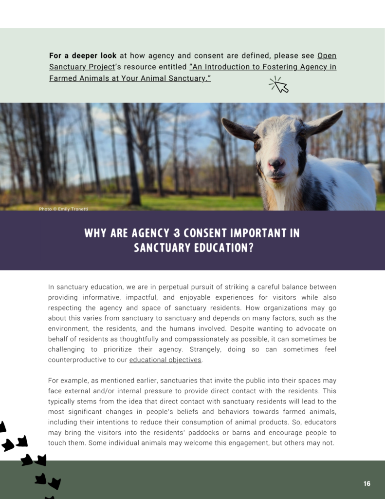 A Guide to Fostering Farmed Animal Agency in Sanctuary Education - The ...